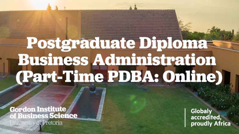 Postgraduate Diploma Business Administration (Part-Time PDBA: Online)
